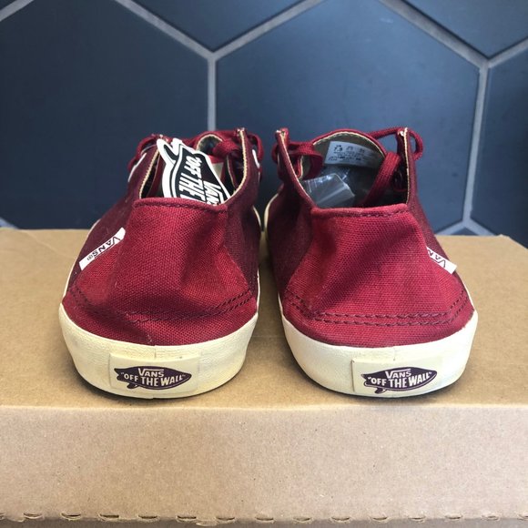 Vans | Shoes | New Wo Box Vans Rata Vulc Burgundy Surf Siders | Poshmark